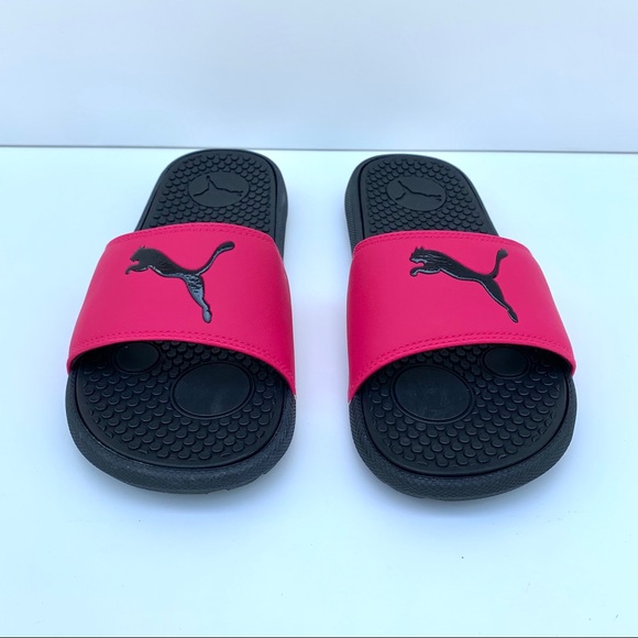 Puma | Shoes | Puma Cool Cat Womens Blackbright Pink Slides | Poshmark